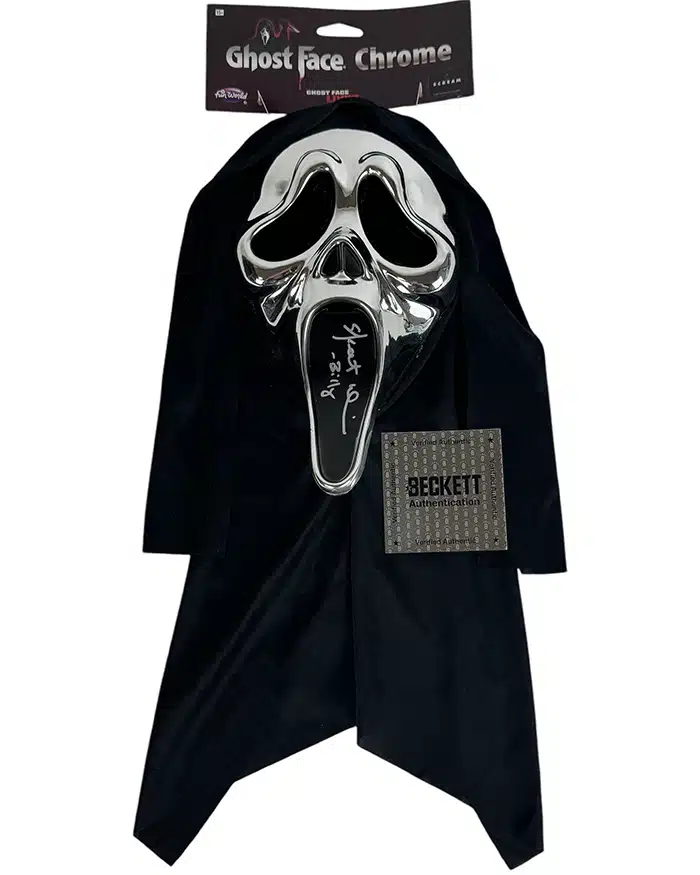 CSR Collectibles - Skeet Ulrich signed Mask Chrome Ghostface Billy ...