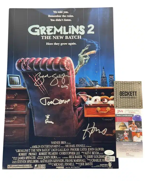 CSR Collectibles - Howie Mandel, Joe Dante, & Zach Galligan signed 12× ...