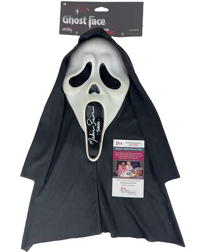 CSR Collectibles - Melissa Barrera signed Mask Ghostface Sam Carpenter ...
