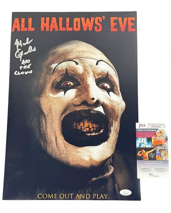 CSR Collectibles - Mike Giannelli signed 12×18 Poster Art the Clown All ...