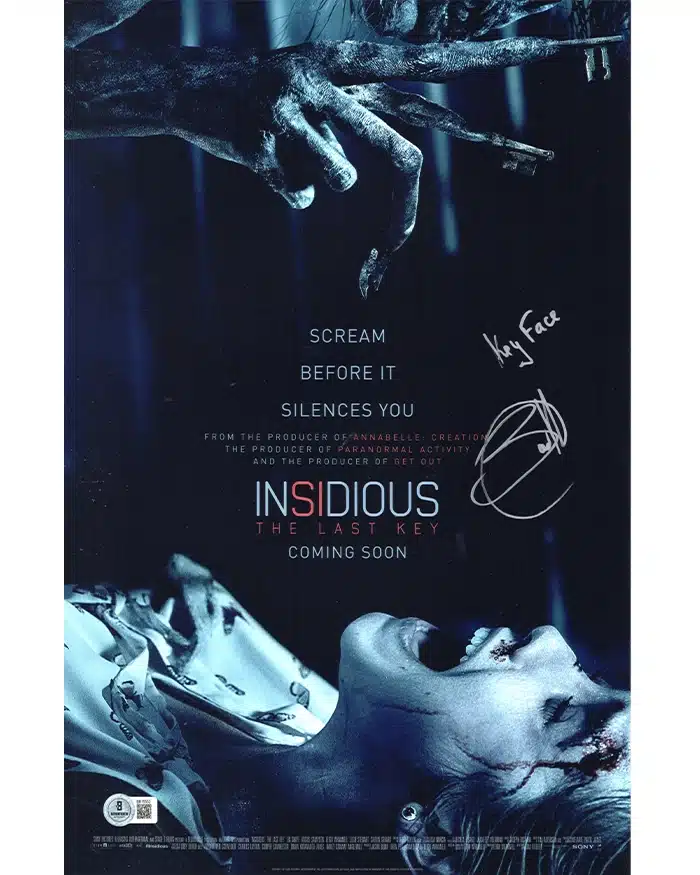 CSR Collectibles - Javier Botet signed 11×17 Poster Keyface Insidious ...