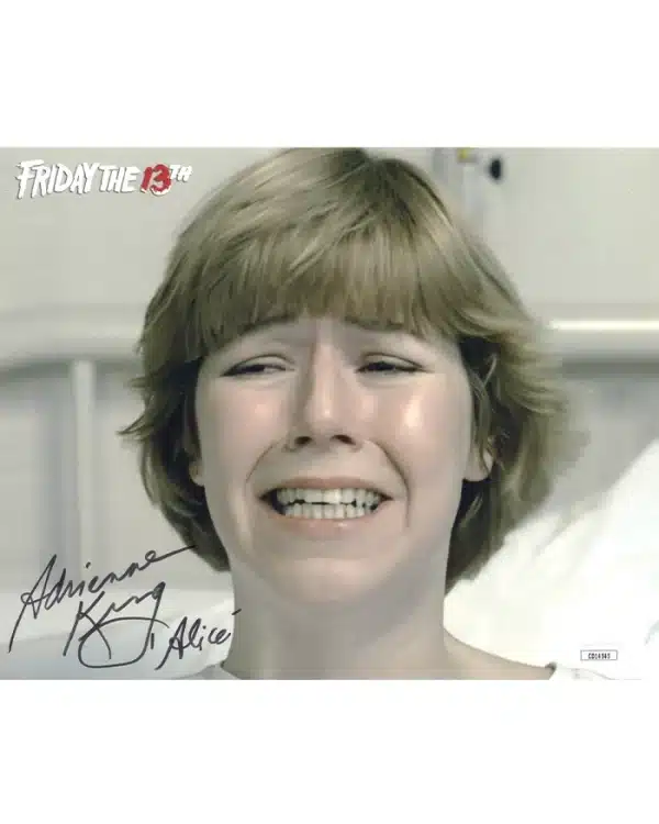 CSR Collectibles - Adrienne King signed 8×10 Photo Alice Hardy Friday ...