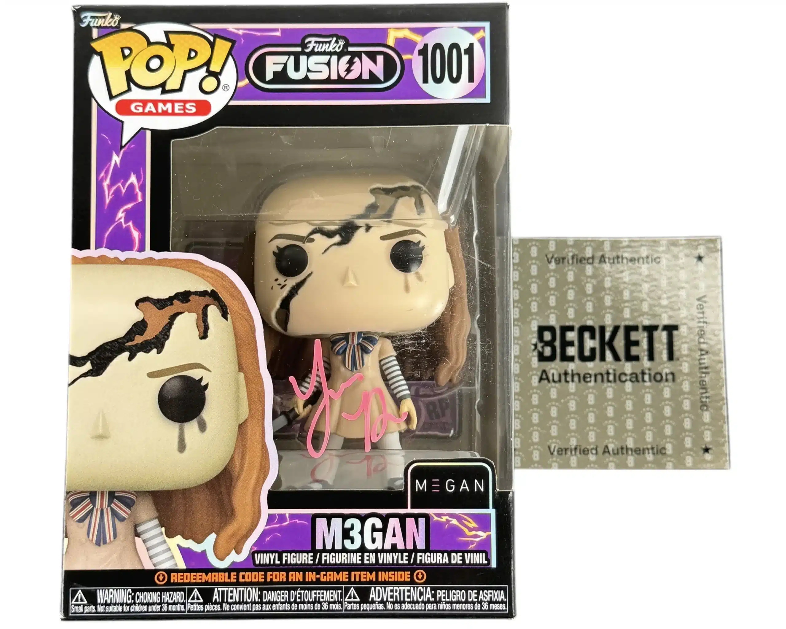 CSR Collectibles - Jenna Davis signed Funko Pop Megan M3gan
