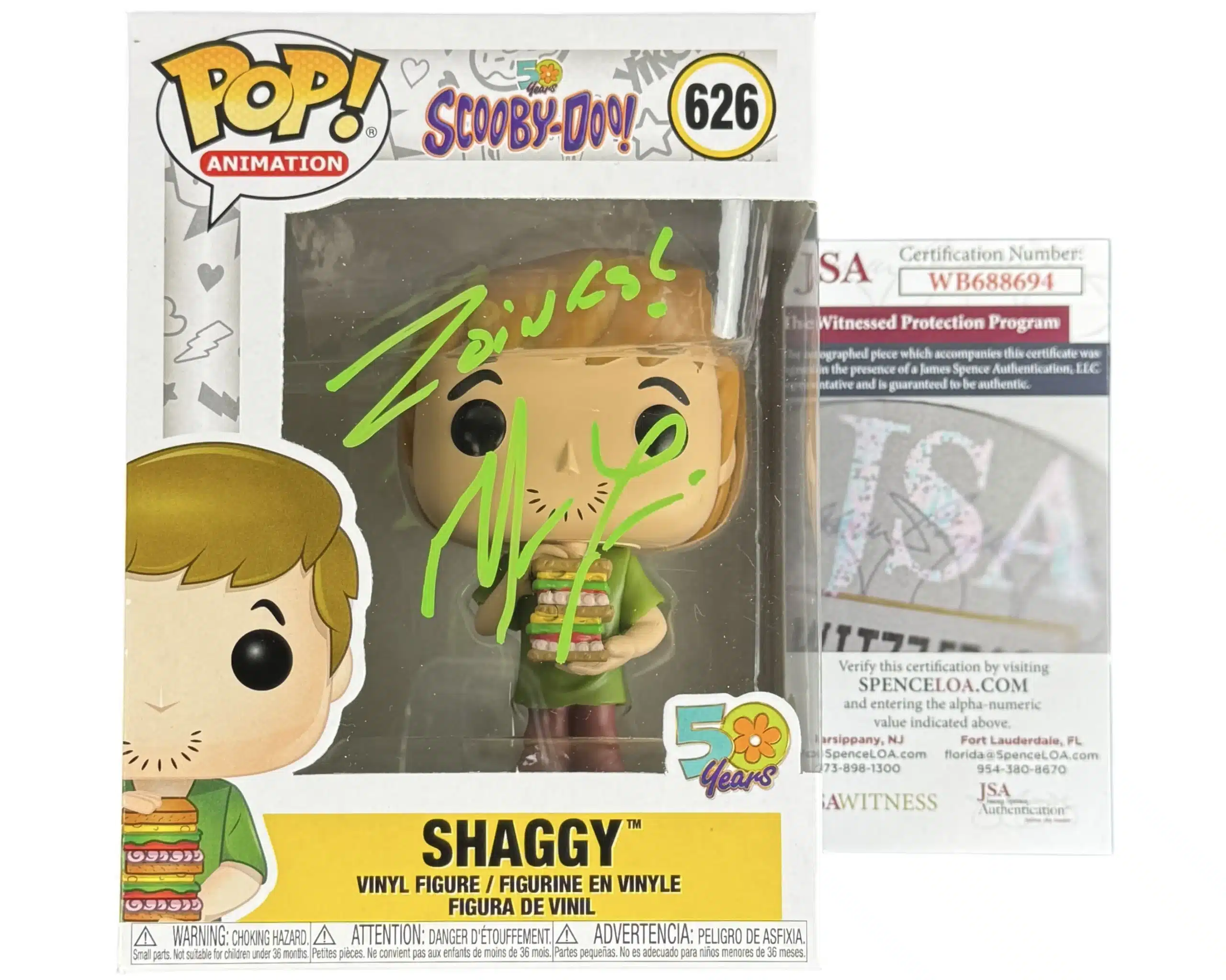 CSR Collectibles - Matthew Lillard signed Funko Pop Shaggy Rogers ...