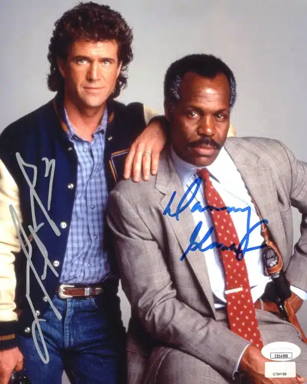 CSR Collectibles - Mel Gibson & Danny Glover signed 8×10 Photo Martin ...