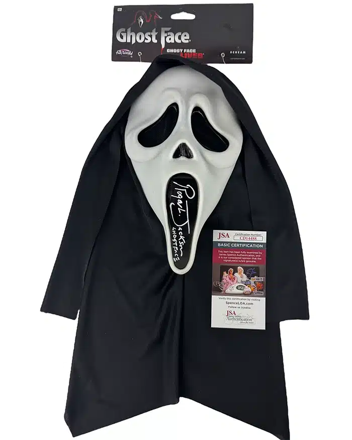 CSR Collectibles - Roger L. Jackson signed Mask Ghostface Voice Scream