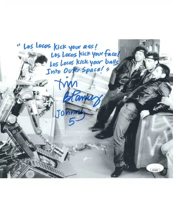 CSR Collectibles - Tim Blaney signed 8×10 Photo Johnny Five Short Circuit 2