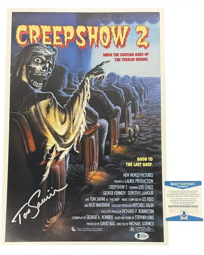 CSR Collectibles - Tom Savini signed 12×18 Poster SFX The Creep Creepshow 2