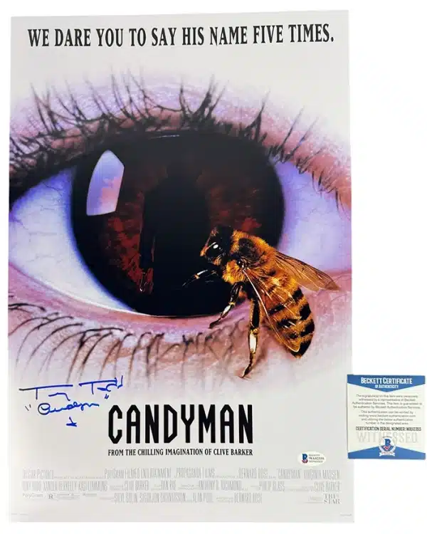 CSR Collectibles - Tony Todd signed 12×18 Poster Candyman