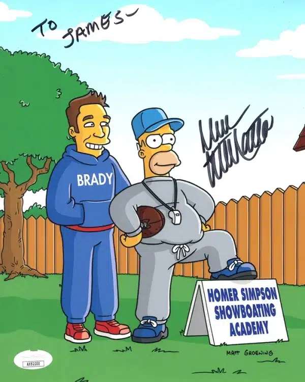 CSR Collectibles - Dan Castellaneta signed 8×10 Photo Homer Simpson The Simpsons TO JAMES