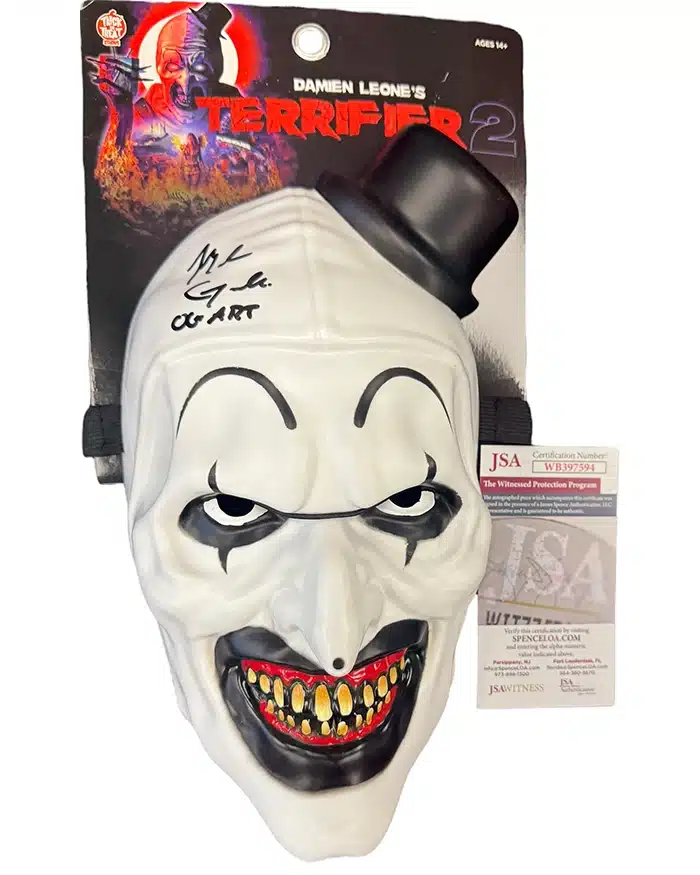 CSR Collectibles - Mike Giannelli signed Mask Art the Clown Terrifier