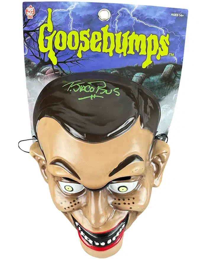 CSR Collectibles - Tim Jacobus signed Mask Slappy the Dummy Goosebumps