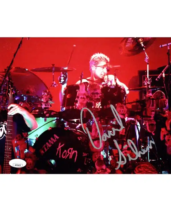 CSR Collectibles - David Silveria signed 8×10 Photo Drummer Korn