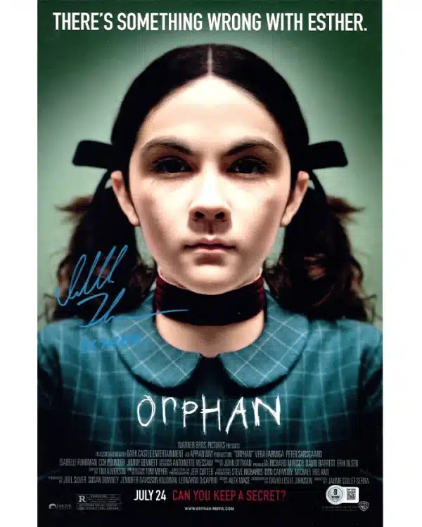 CSR Collectibles - Isabelle Fuhrman signed 11×17 Poster Esther Coleman ...