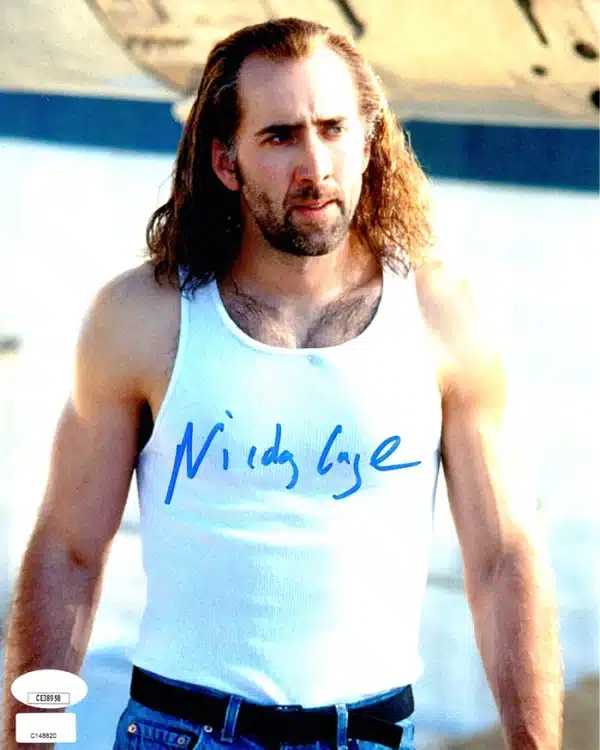 CSR Collectibles - Nicolas Cage signed 8×10 Photo Cameron Poe Con Air