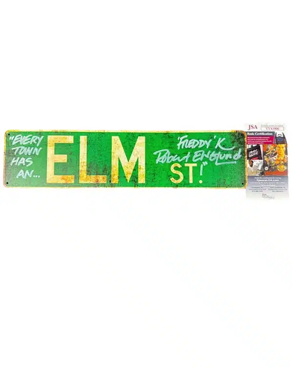 CSR Collectibles - Robert Englund signed Street Sign Freddy Krueger A ...