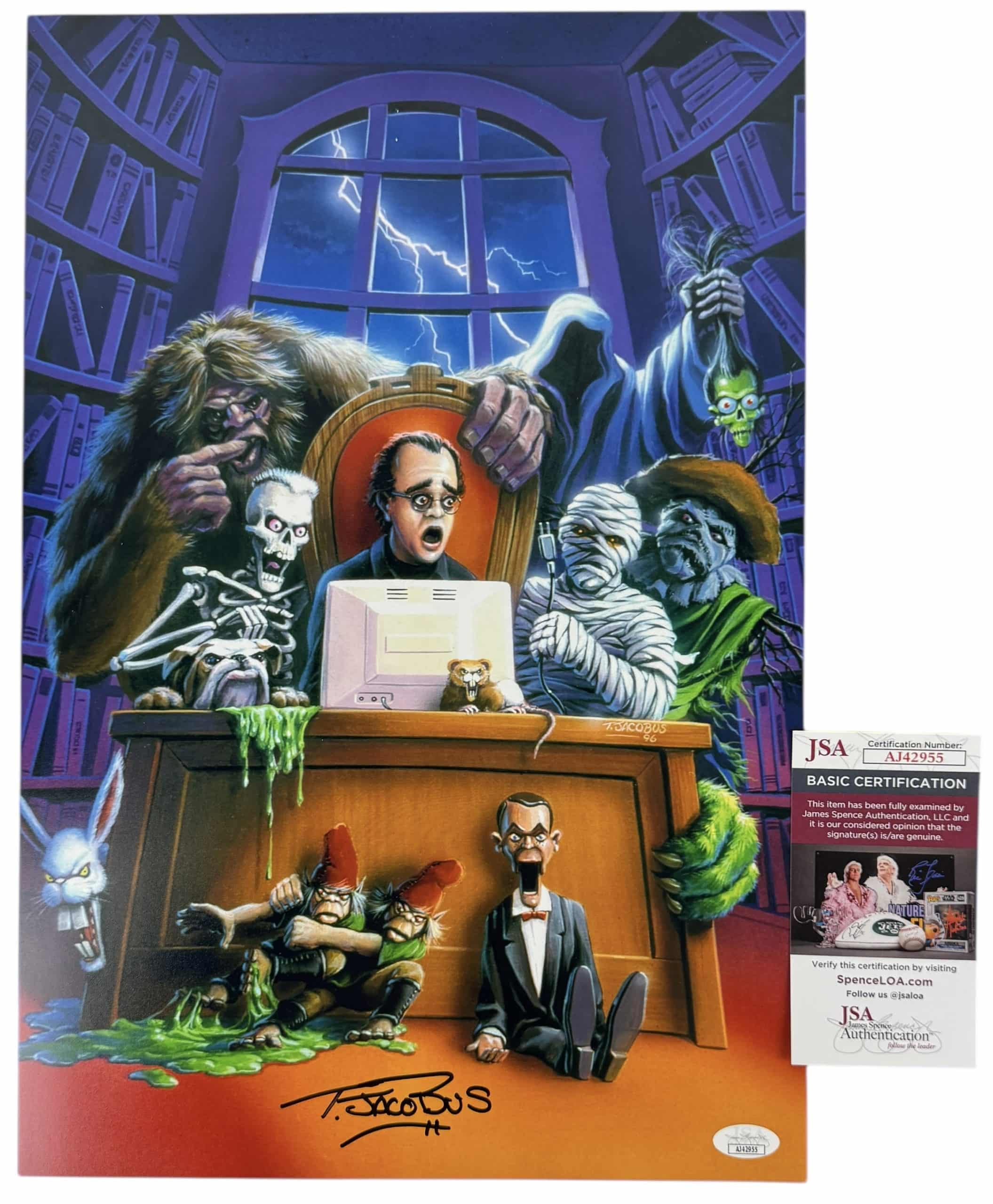 CSR Collectibles - Tim Jacobus signed 12×18 Poster Illustrator Goosebumps