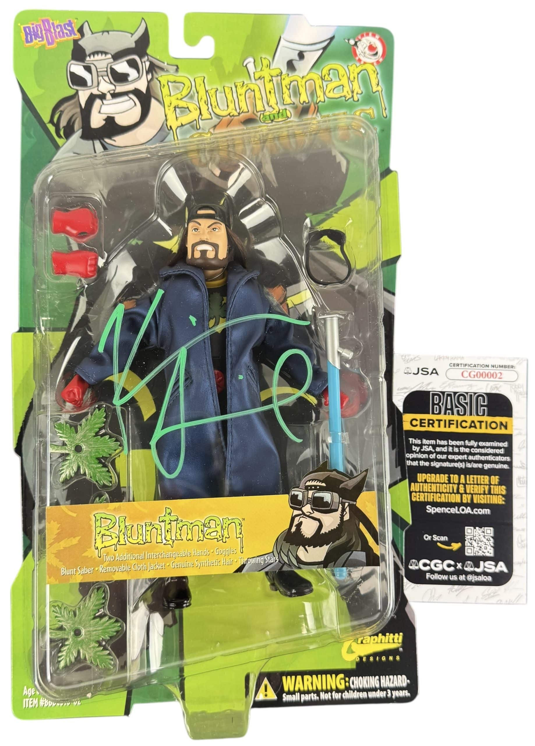 CSR Collectibles - Kevin Smith signed Big Blast Action Figure Bluntman ...