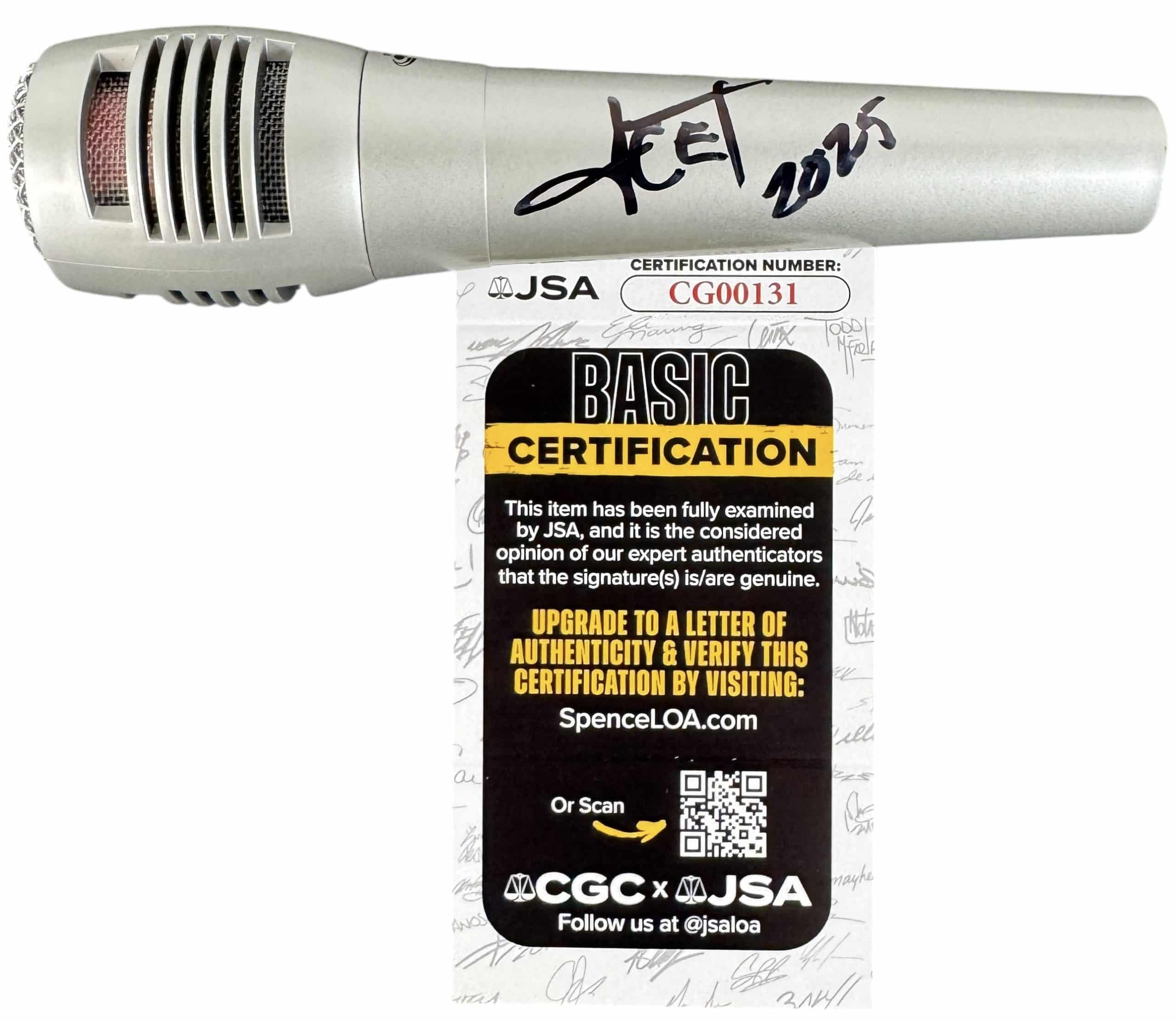 CSR Collectibles - Ice-T signed Microphone Rapper Rap