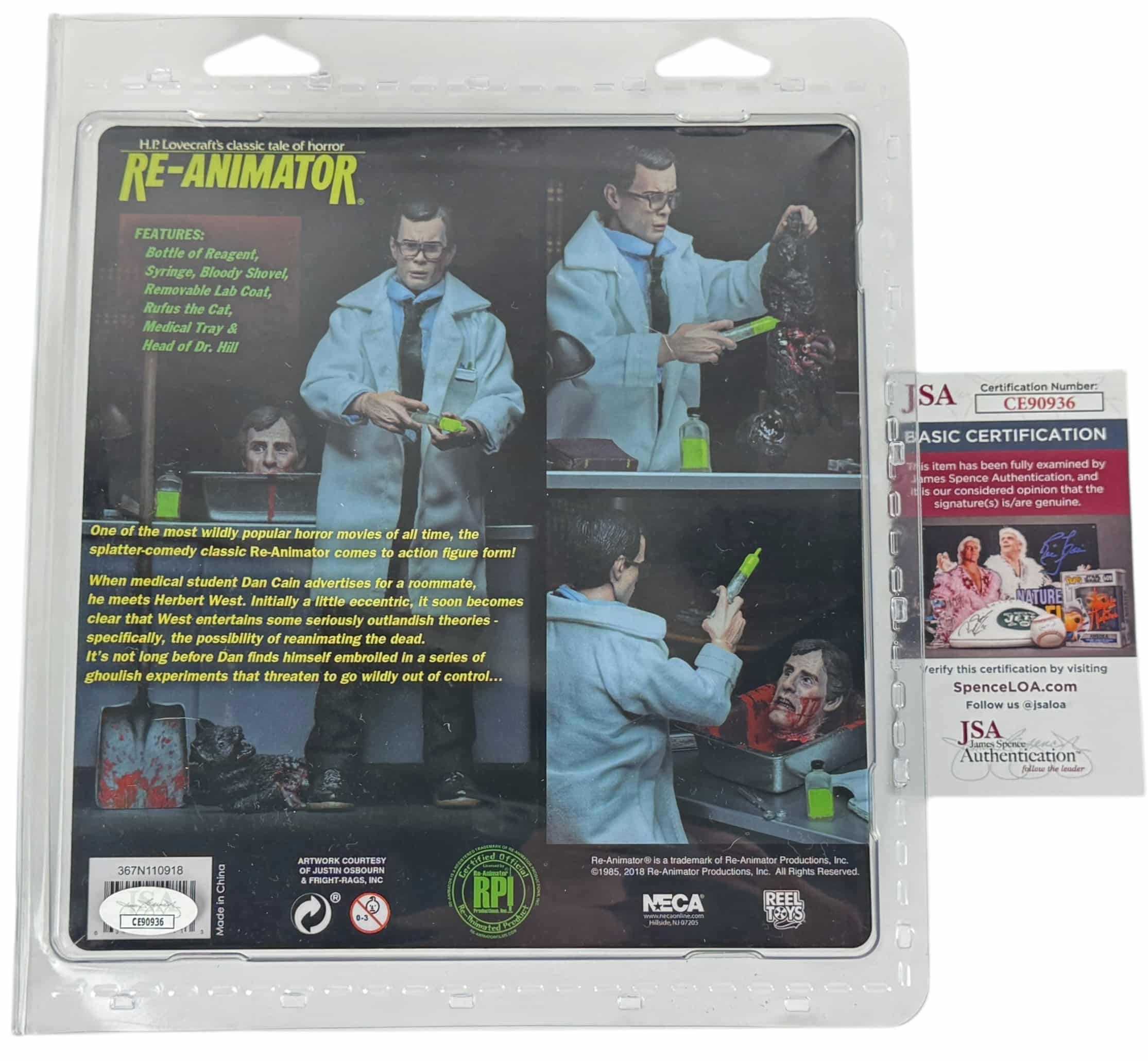CSR Collectibles - Jeffrey Combs signed NECA Figure Herbert West Re ...