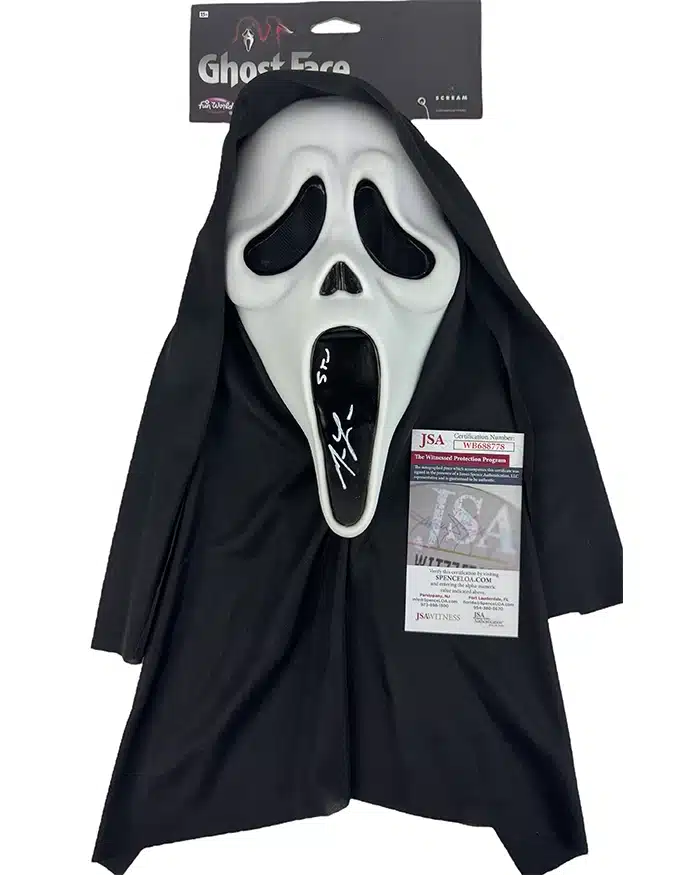 CSR Collectibles - Matthew Lillard signed Mask Ghostface Stu Macher Scream