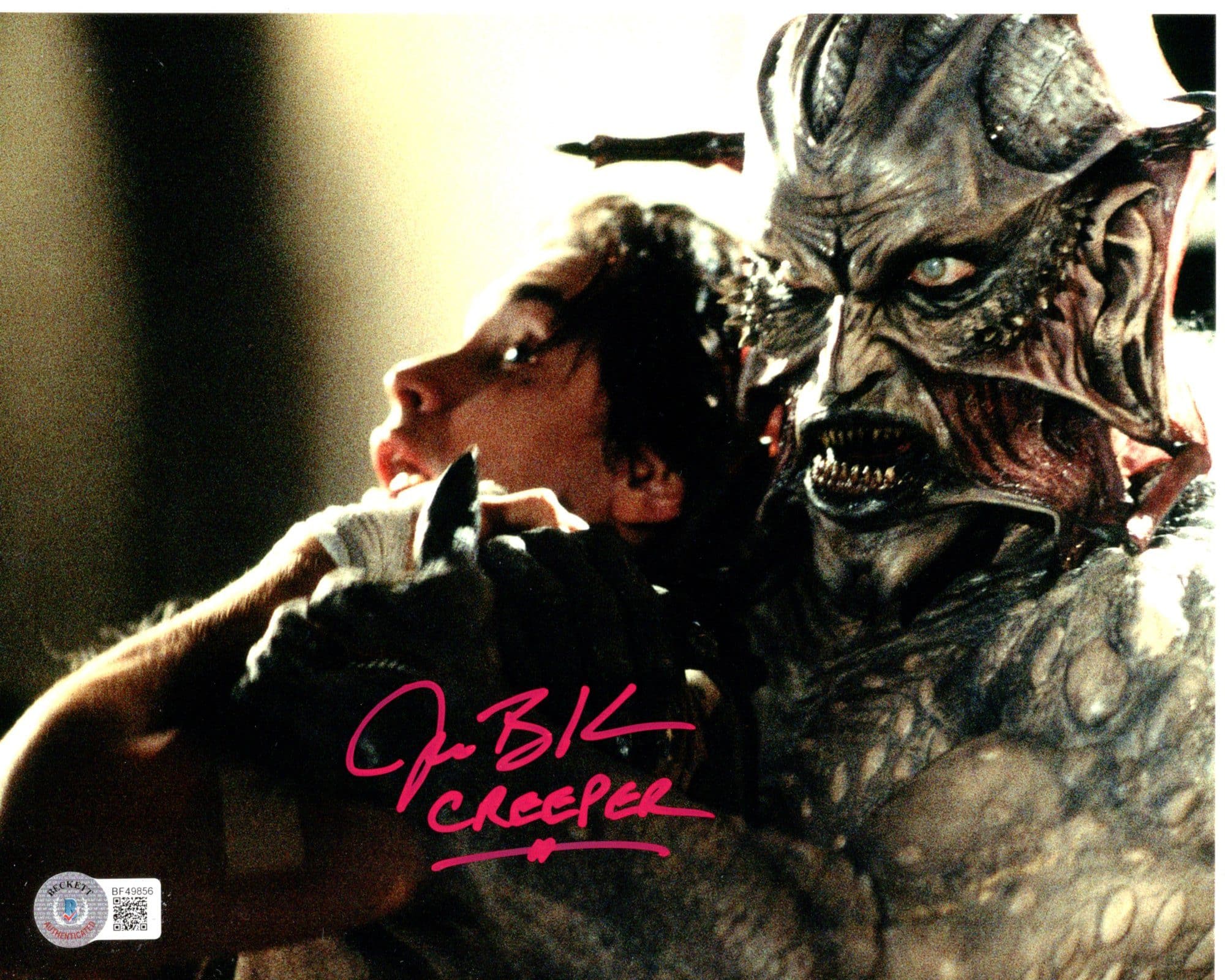 CSR Collectibles - Jonathan Breck signed 8×10 Photo The Creeper Jeepers ...