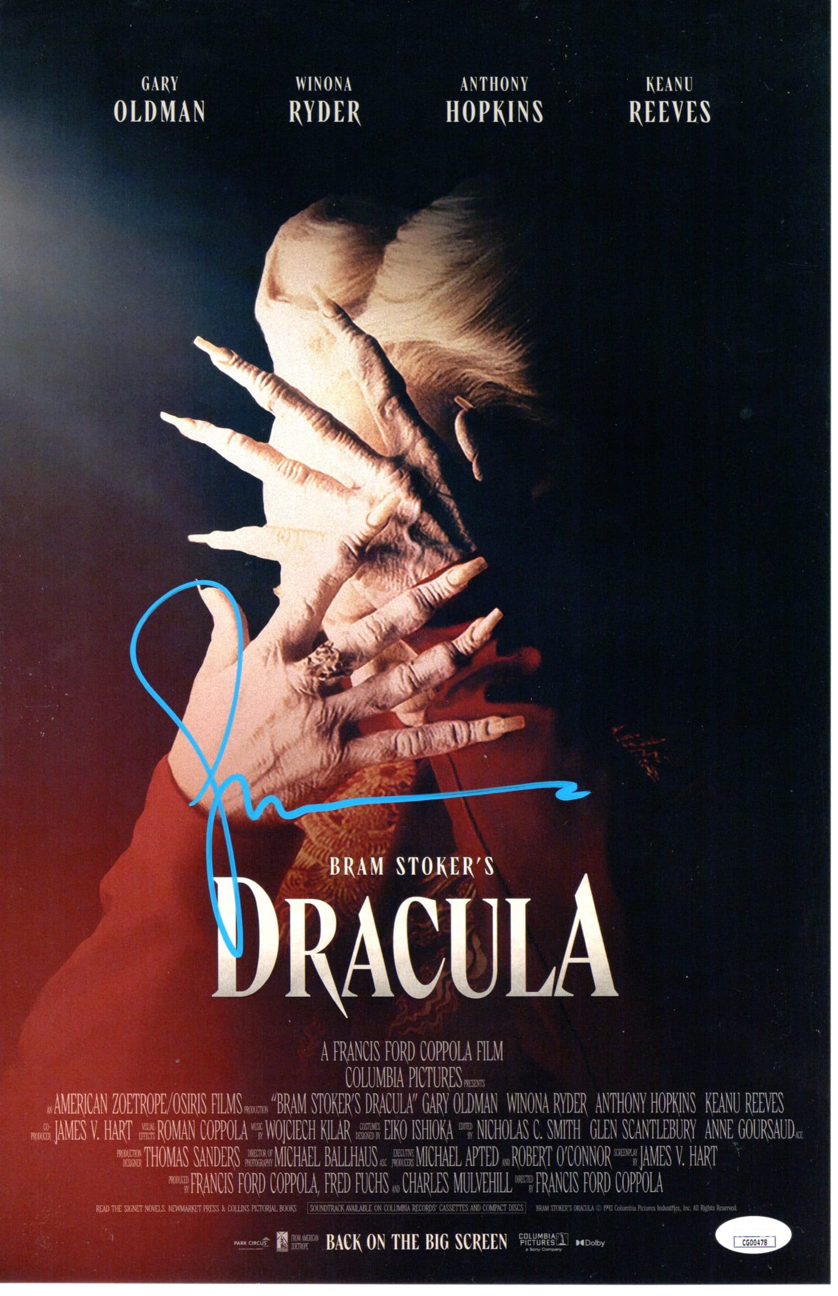 CSR Collectibles - Gary Oldman signed 11×17 Poster Dracula Bram Stoker ...