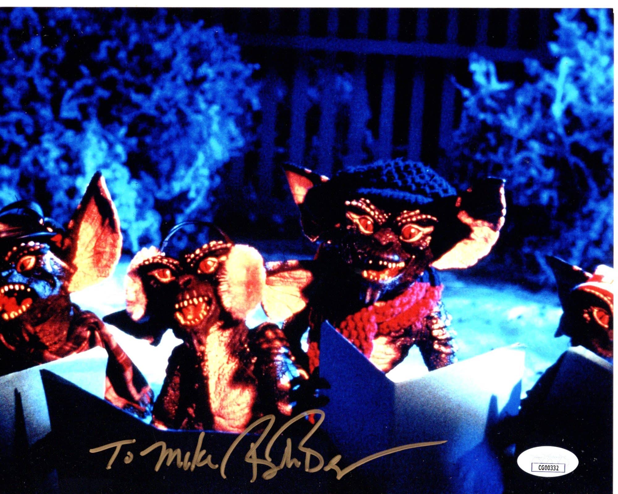 CSR Collectibles - Bob Bergen signed 8×10 Photo Gremlins TO MIKE