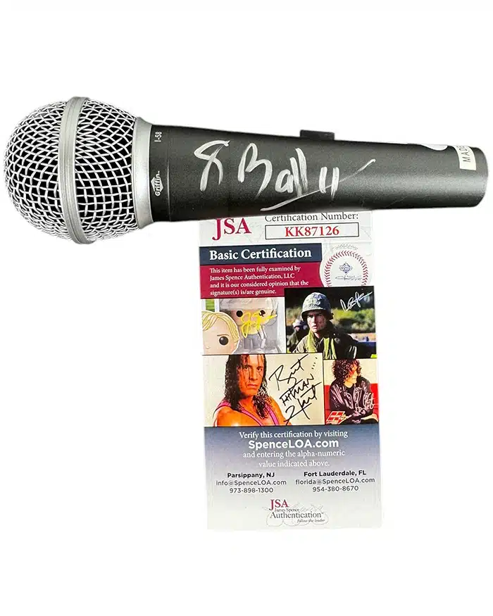 CSR Collectibles - 8Ball Eightball signed Microphone Rapper Rap