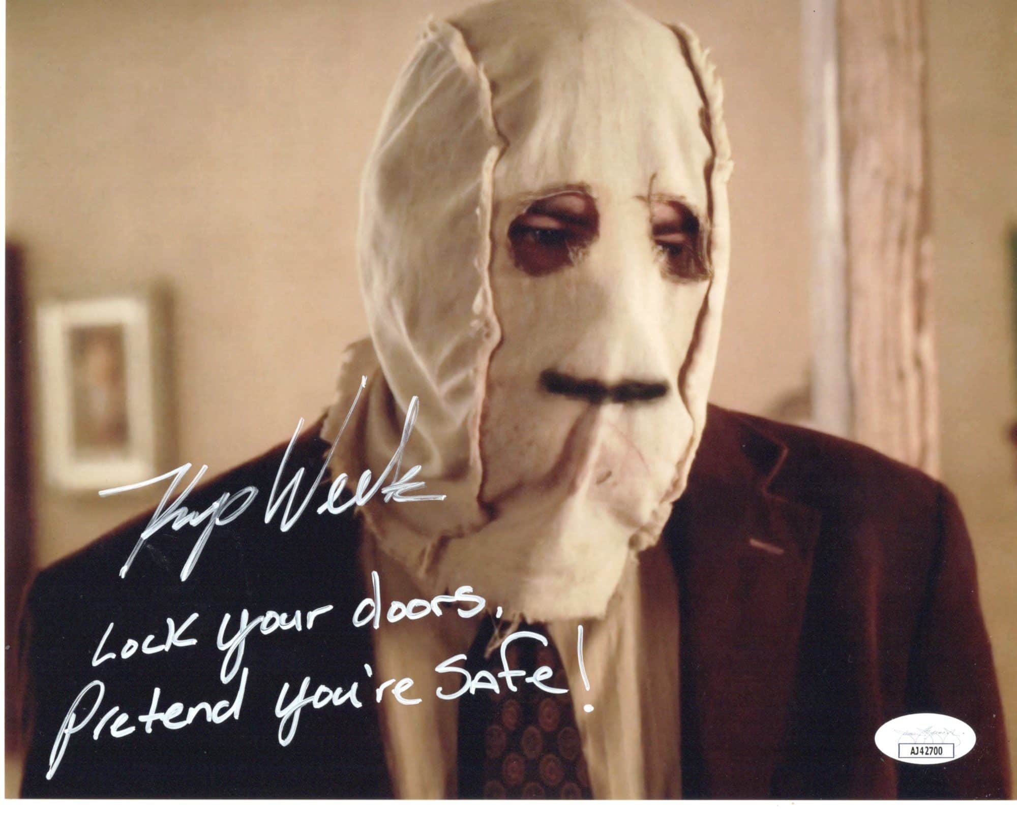 CSR Collectibles - Kip Weeks signed 8×10 Photo Man in Mask The Strangers