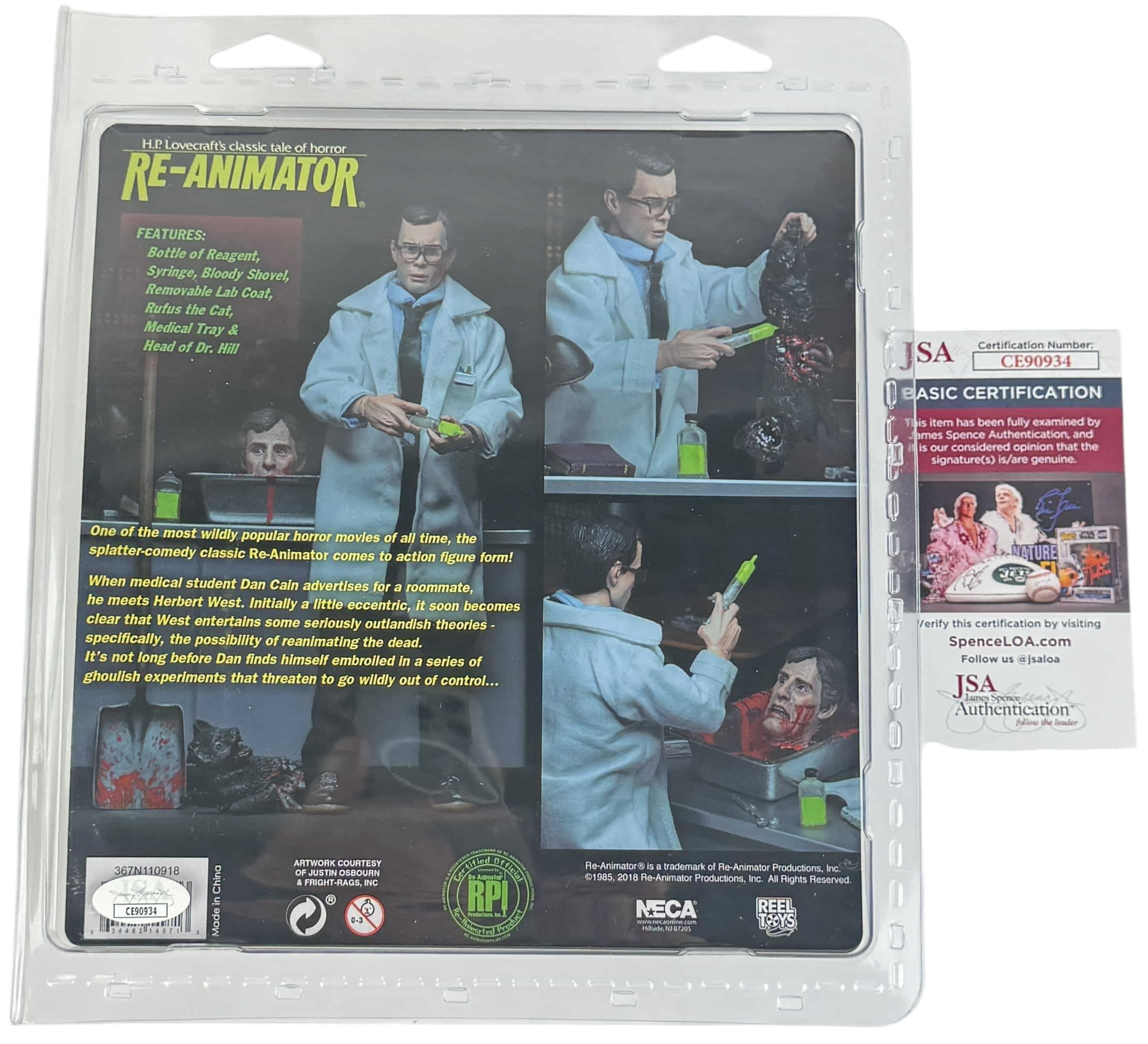 CSR Collectibles - Jeffrey Combs signed NECA Figure Herbert West Re ...