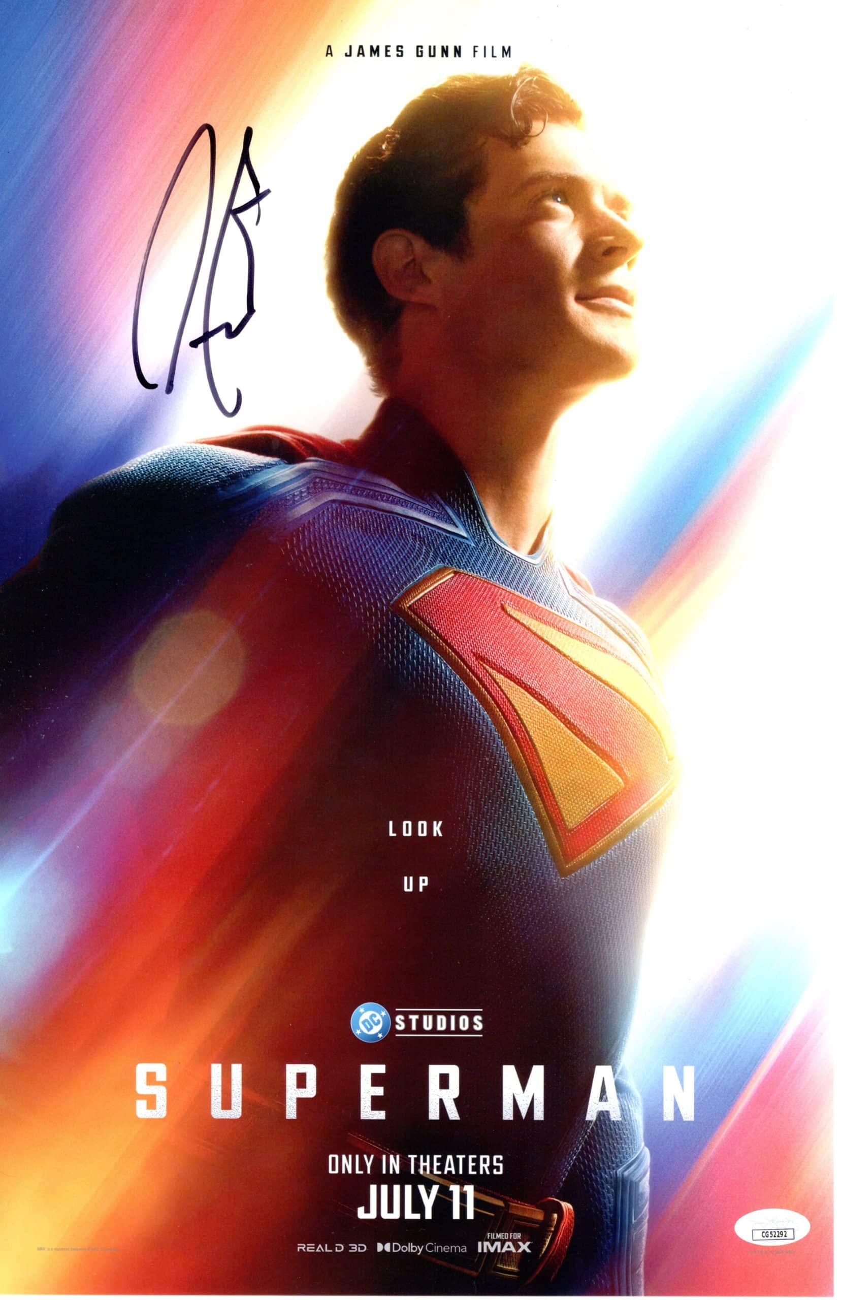 CSR Collectibles - David Corenswet signed 11×17 Poster Clark Kent Superman