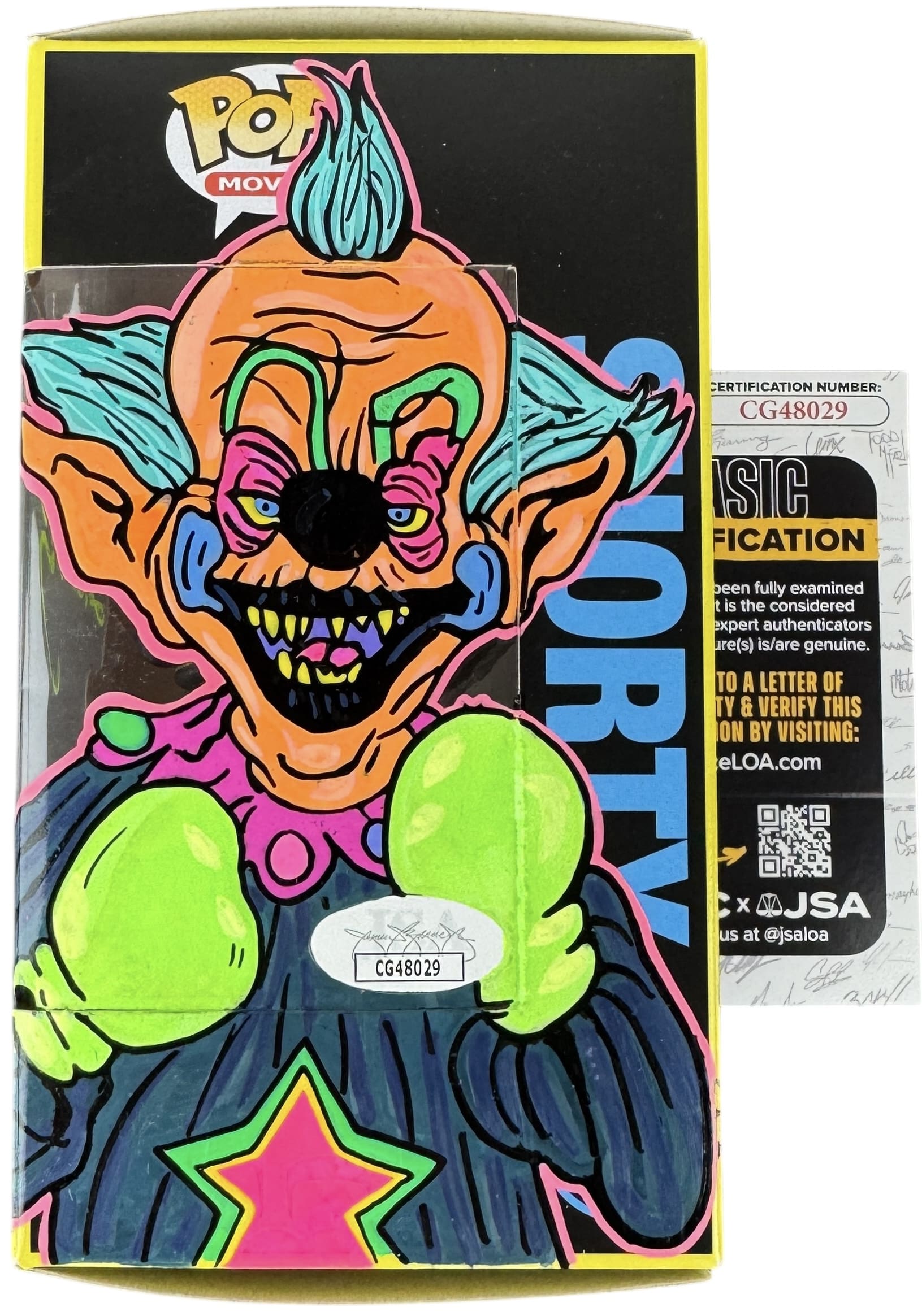 CSR Collectibles - Geno Ponza signed Funko Pop Shorty Blacklight Killer ...