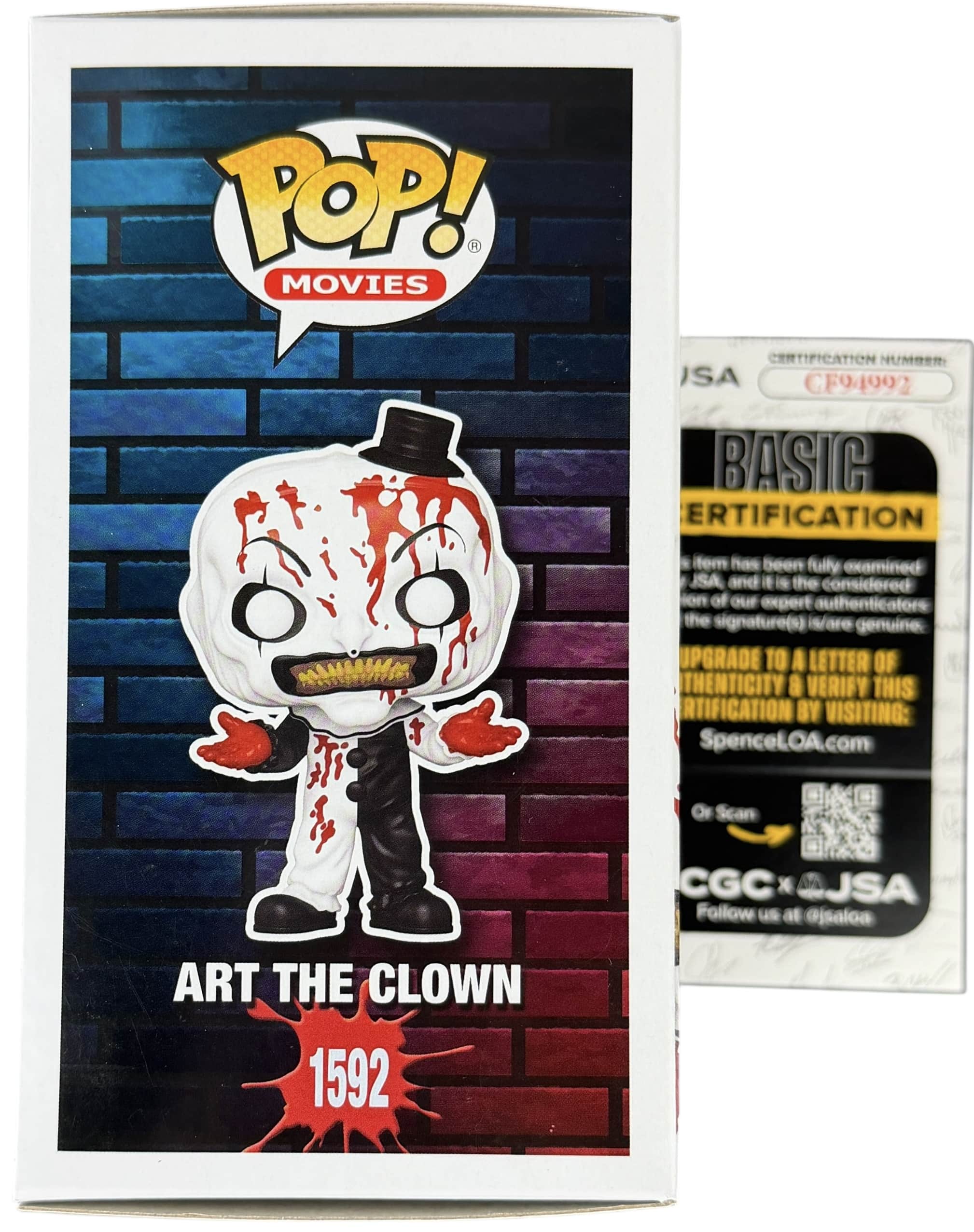 CSR Collectibles - Mike Giannelli signed Funko Pop Bloody Art the Clown ...