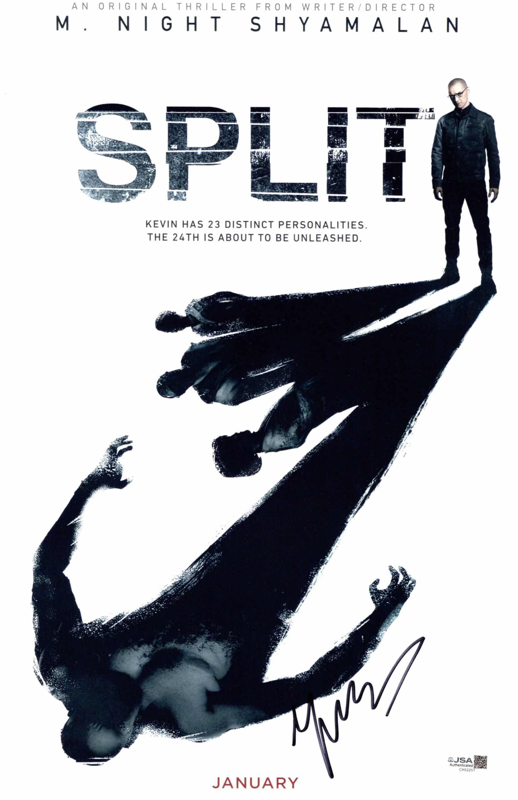 CSR Collectibles - M. Night Shyamalan signed 11×17 Poster Jai / Hooters ...